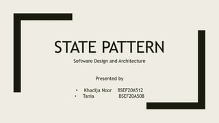State Design Pattern in GOF Design Patterns | PPT