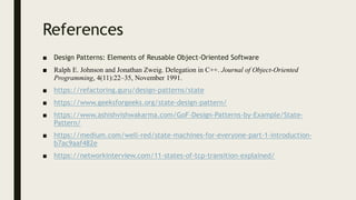 State Design Pattern in GOF Design Patterns | PPT