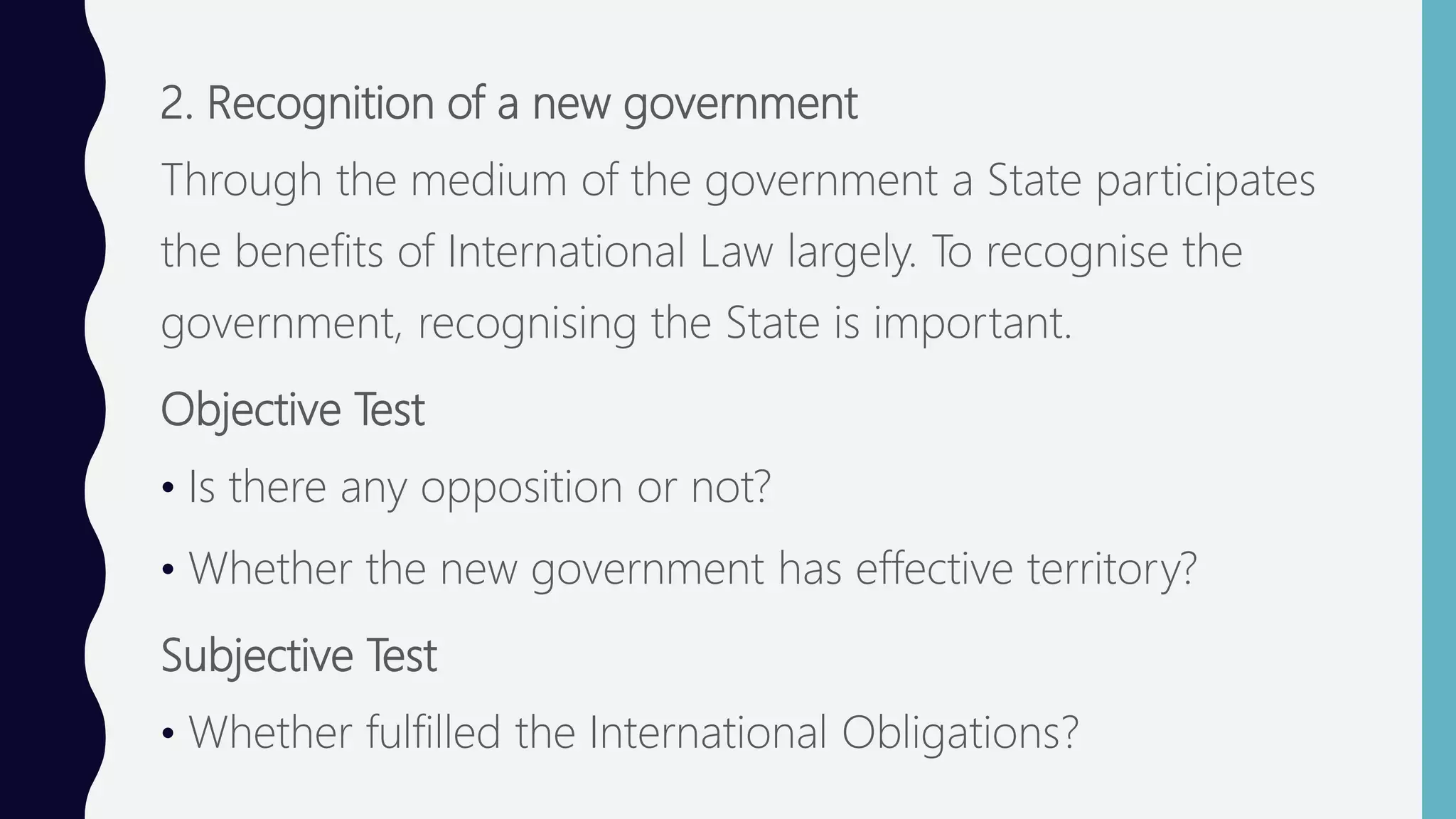 State recognition in public international law | PPTX