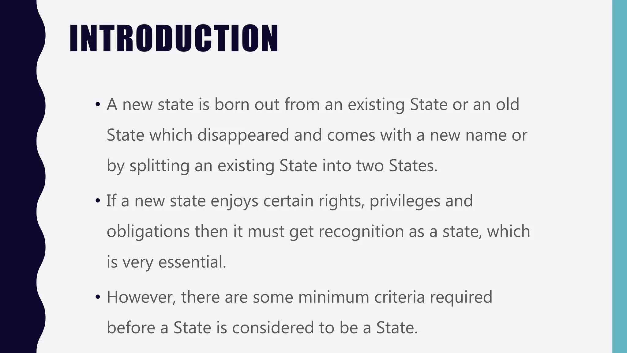 State recognition in public international law | PPTX