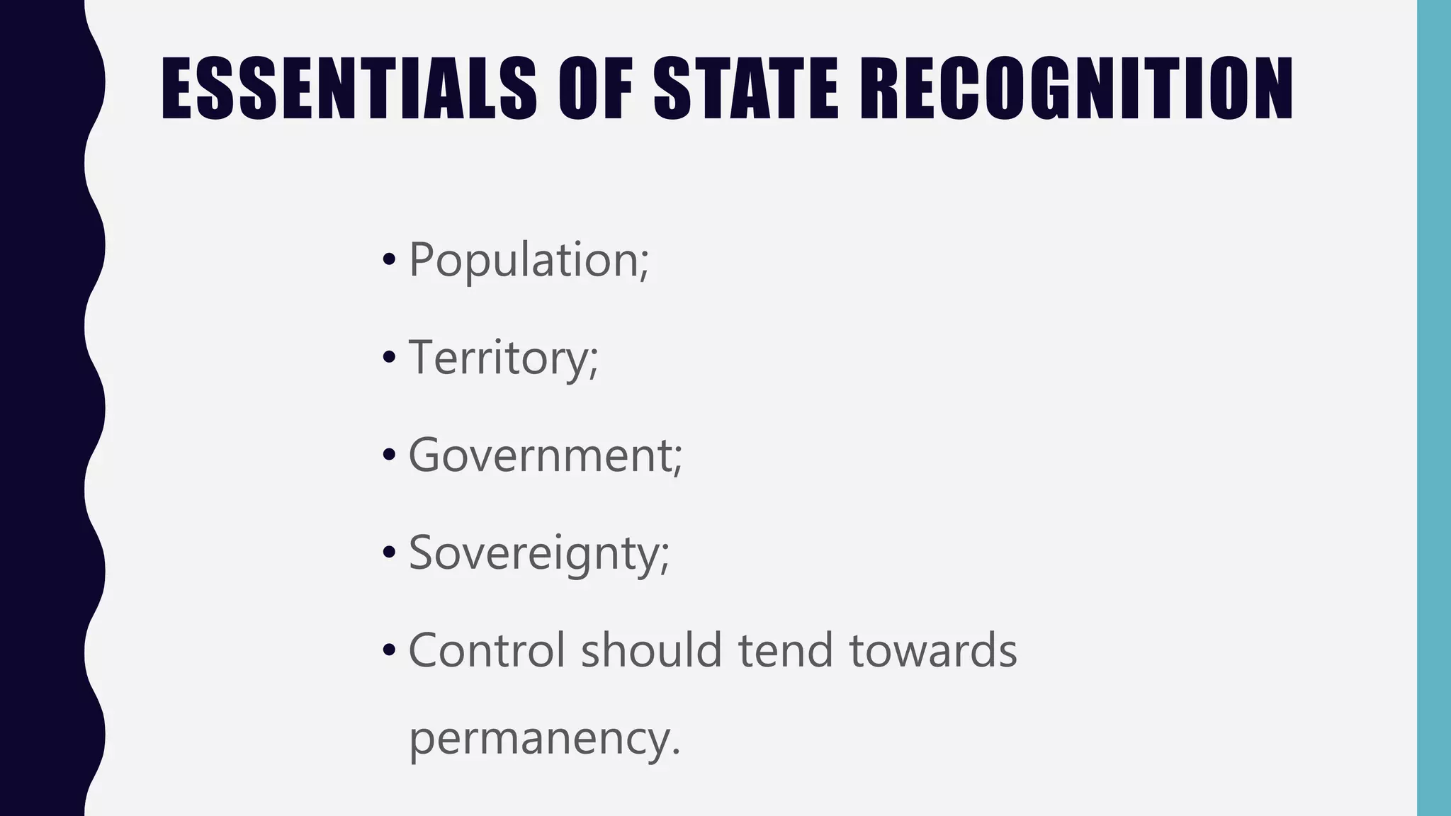 State recognition in public international law | PPTX