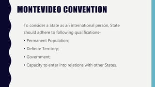 State recognition in public international law | PPTX