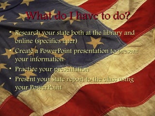 State report presentation introduction | PPT