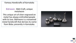 Presentation on States And Handicrafts of India | PDF