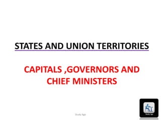 States and union territories | PPT