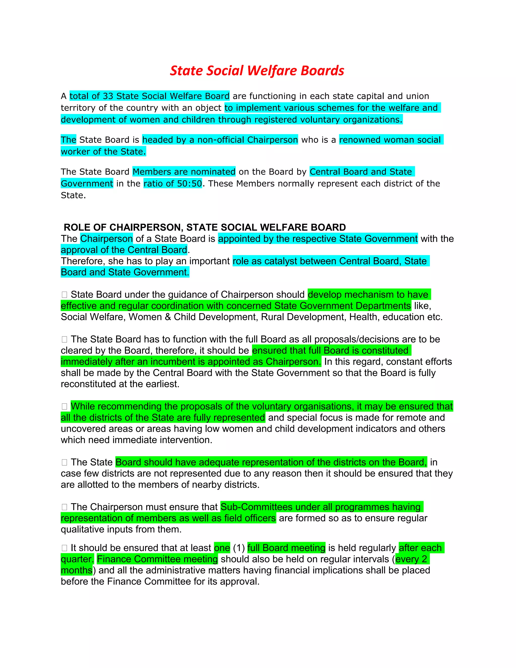 State social welfare boards | DOC