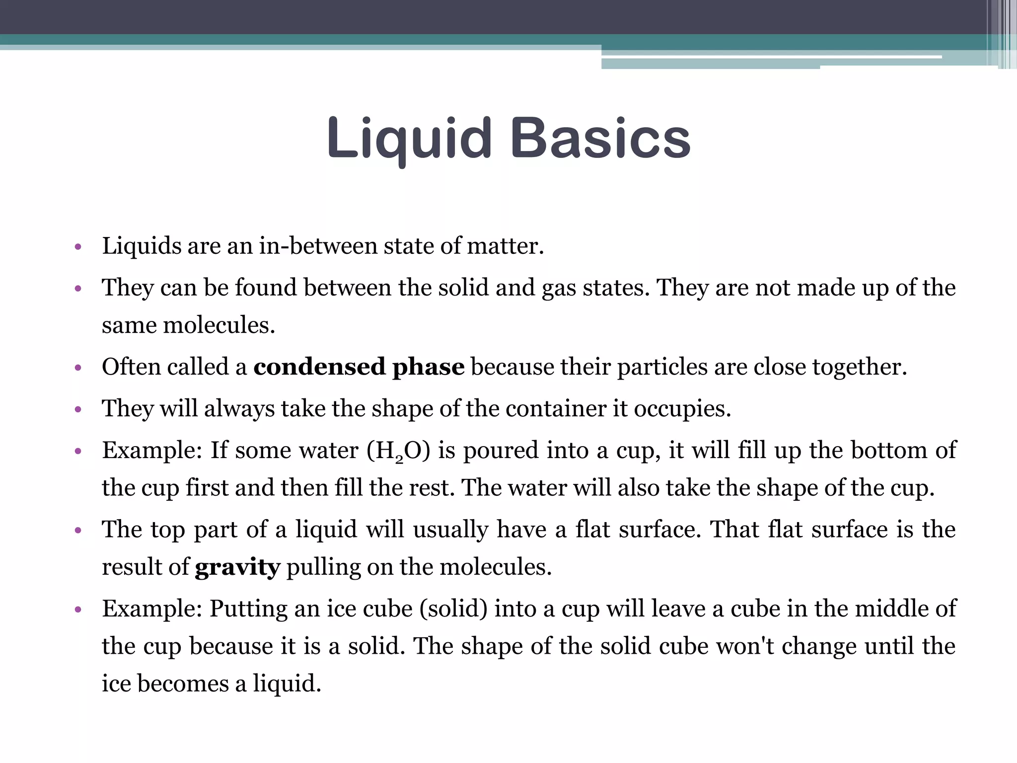 States of Liquid Matter | PPT