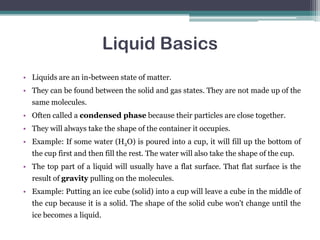 States of Liquid Matter | PPTX