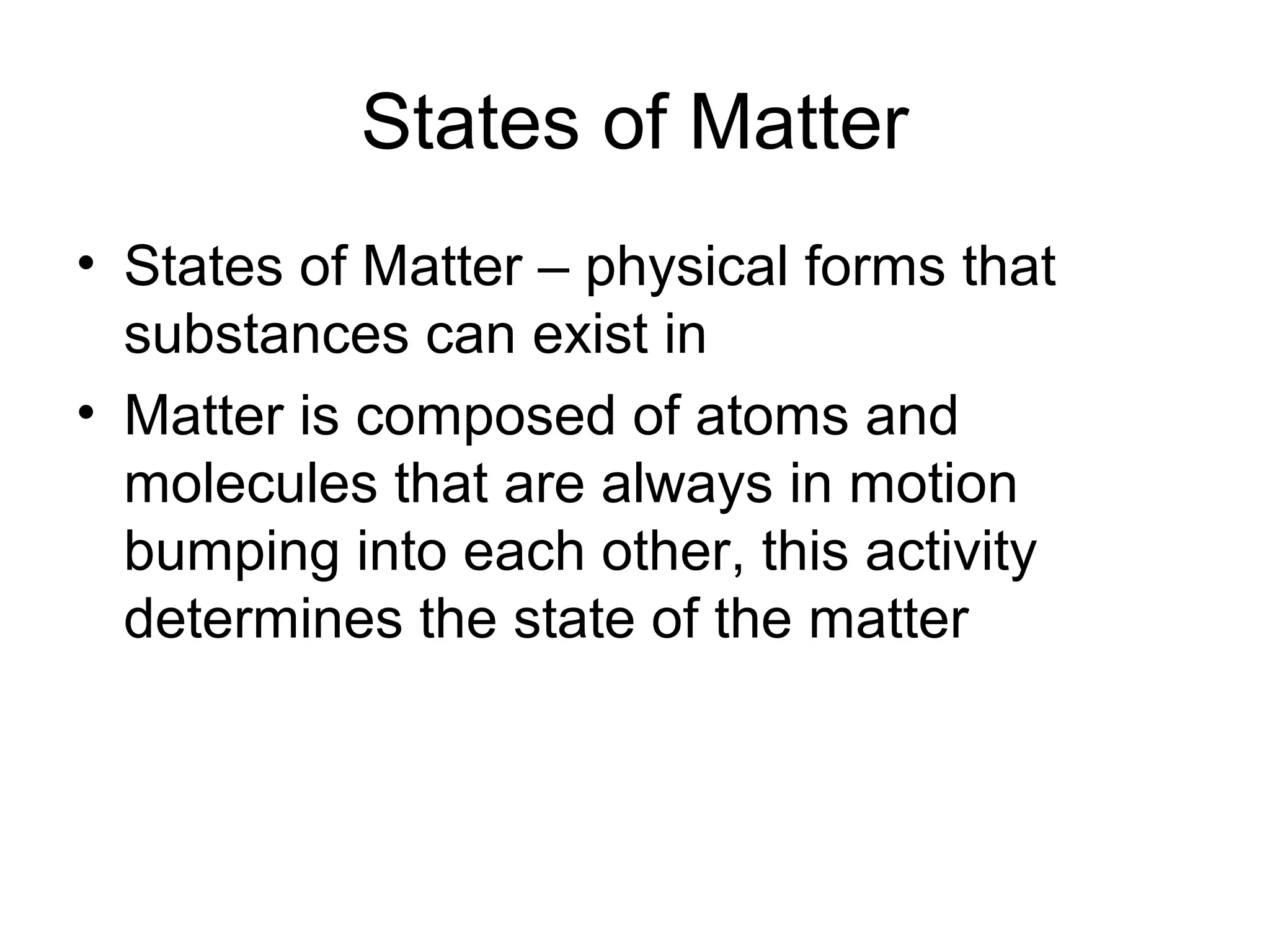 States of matter | PPT