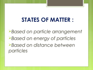 States of matter | PPT