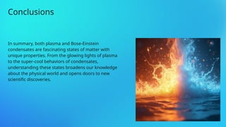 States of Matter(Fourth and Fifth state of matter) | PPTX