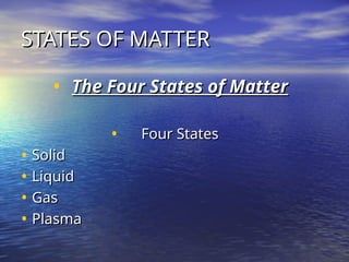 States of matter. -Grade 6 presentations | PPT