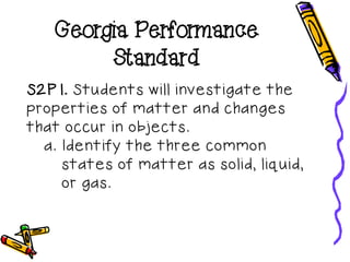 States of Matter 101 Course Syllabus | PDF