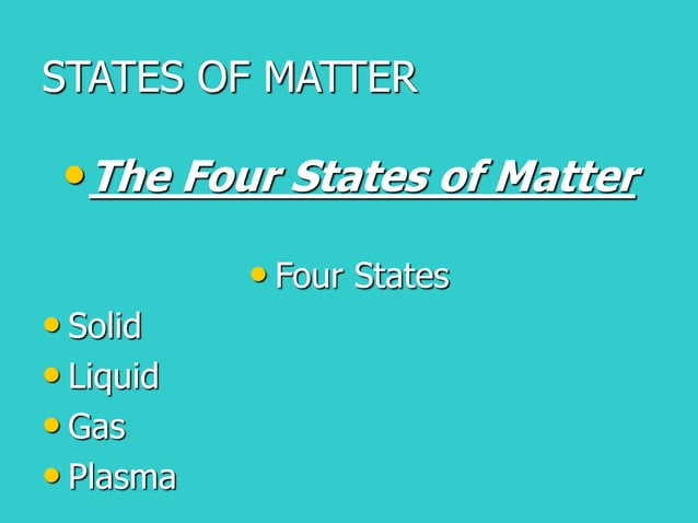 States of Matter 2020 | PPT | Physics | Science