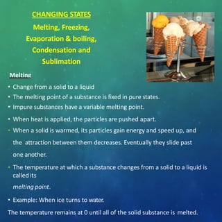 States of matter 2 changes of phases ppt | PPTX