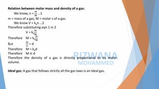 4th Lecture on States of Matter | Chemistry Part II | 11th Std | PPT