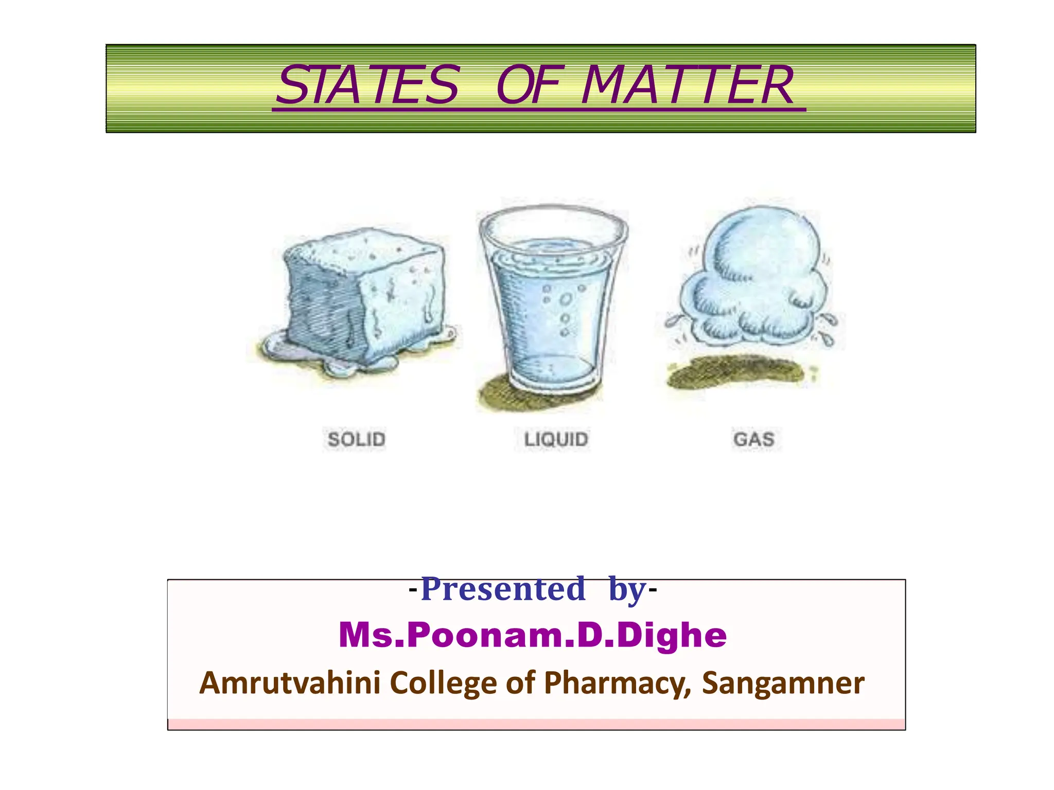 States of Matter 5.pdf unit 5 physical pharmaceutics 1 | PDF