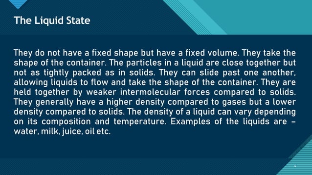 States of Matter for Class 9 | PPTX | Chemistry | Science