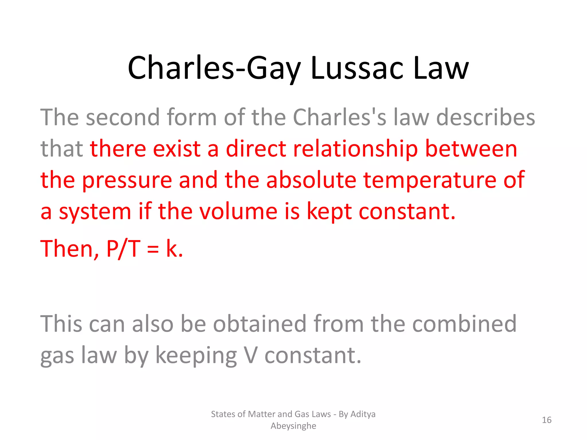 States of matter & gas laws | PPTX