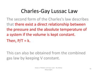 States of matter & gas laws | PPTX