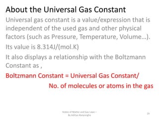 States of matter & gas laws | PPTX