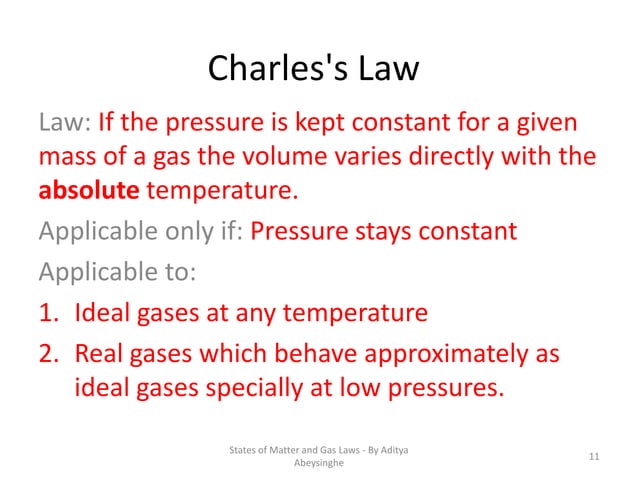 States of matter & gas laws
