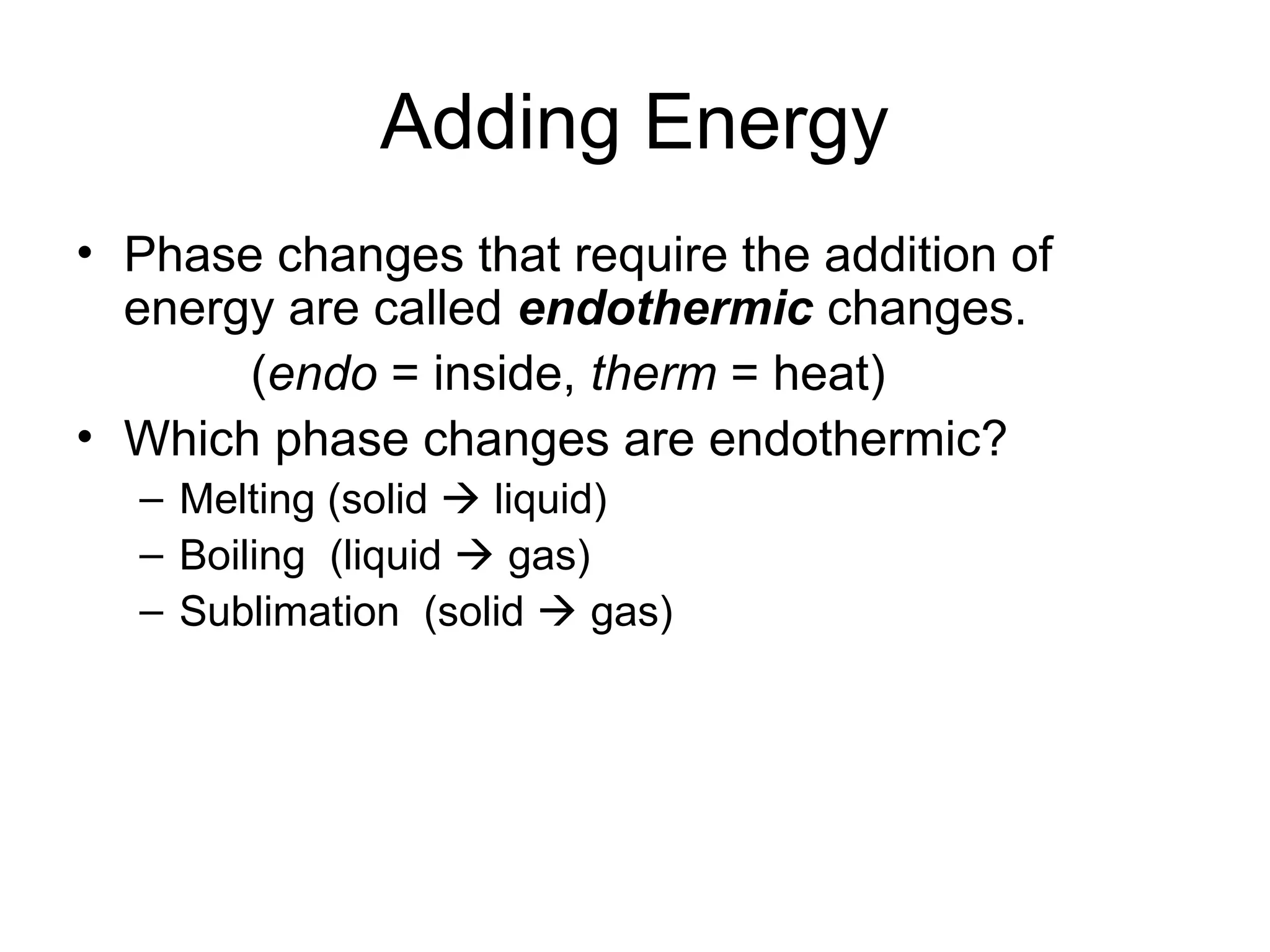 Physical Phase Changes- Grade 7 Science of Materials | PPT