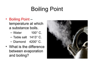 Physical Phase Changes- Grade 7 Science of Materials | PPT