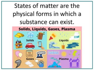States of Matter PowerPoint for Middle Schoolers | PDF