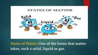 States of Matter Power Point and stages o | PPT