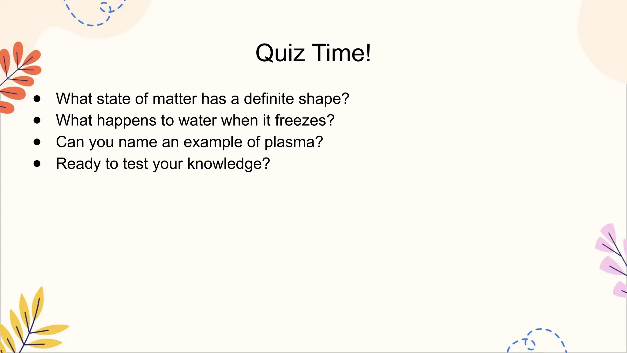 STATES OF MATTER PRESENTATION - 6th grade.pptx | Chemistry | Science