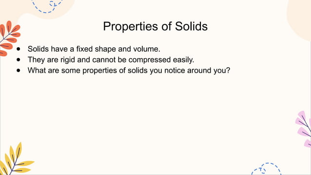 STATES OF MATTER PRESENTATION - 6th grade.pptx | Chemistry | Science