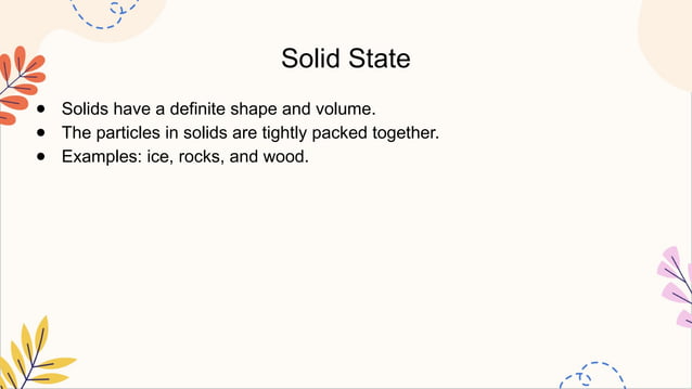 STATES OF MATTER PRESENTATION - 6th grade.pptx | Chemistry | Science