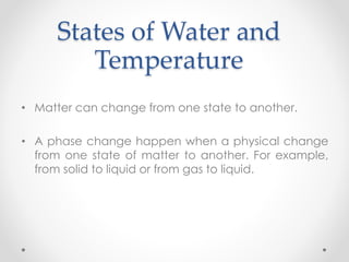 States of Water and Temperture | PPTX