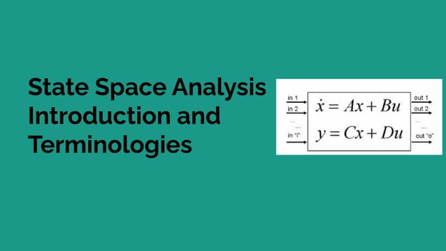State space analysis | PPT