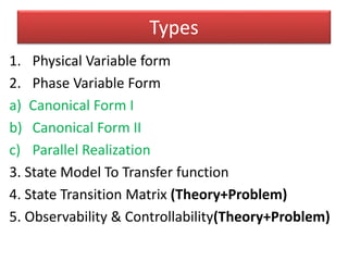State space analysis shortcut rules | PPTX