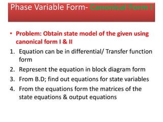 State space analysis shortcut rules | PPTX