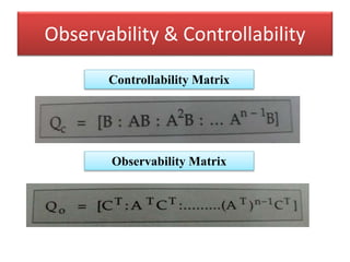 State space analysis shortcut rules, control systems, | PPTX