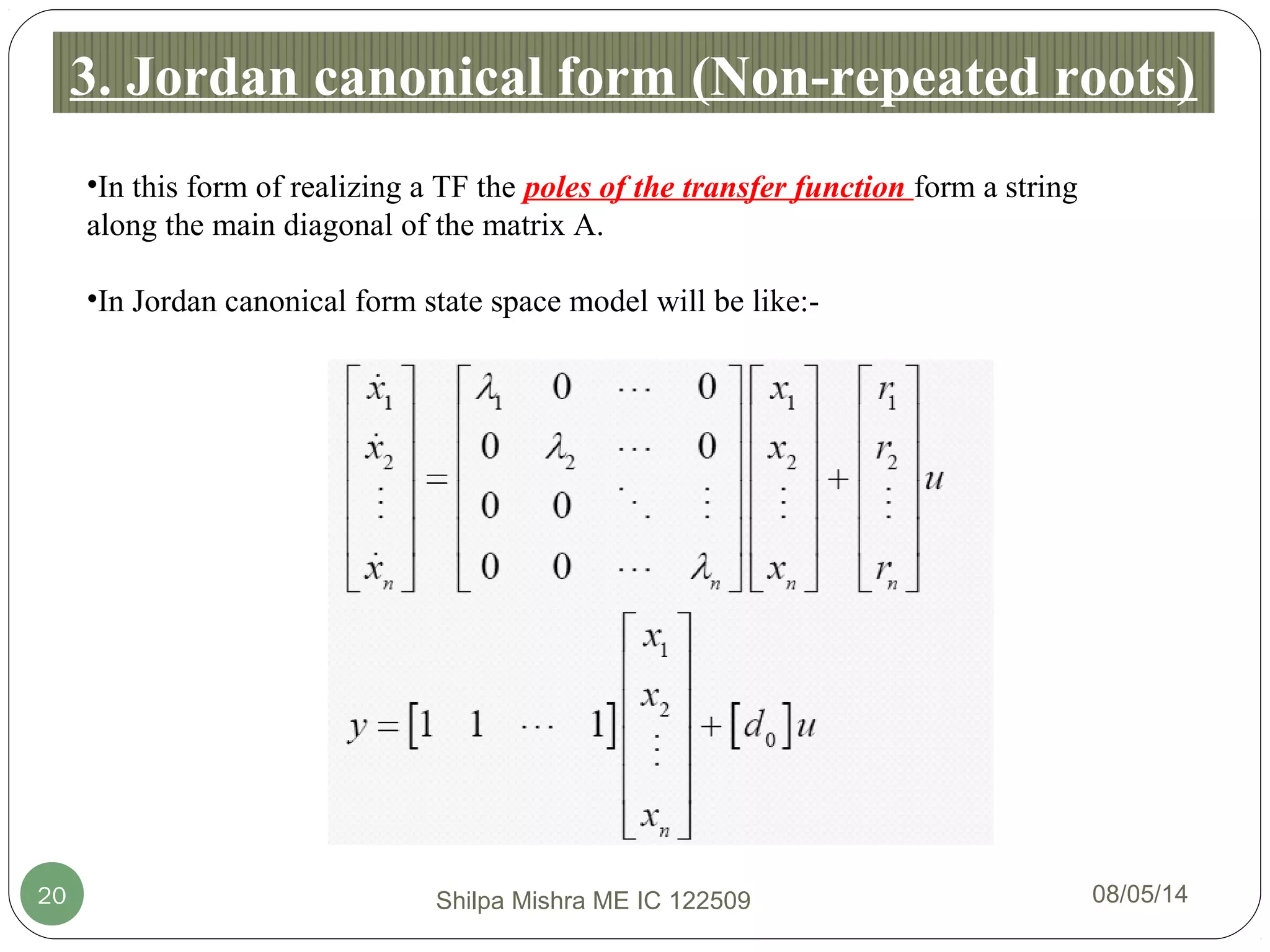 State space analysis, eign values and eign vectors | PPT