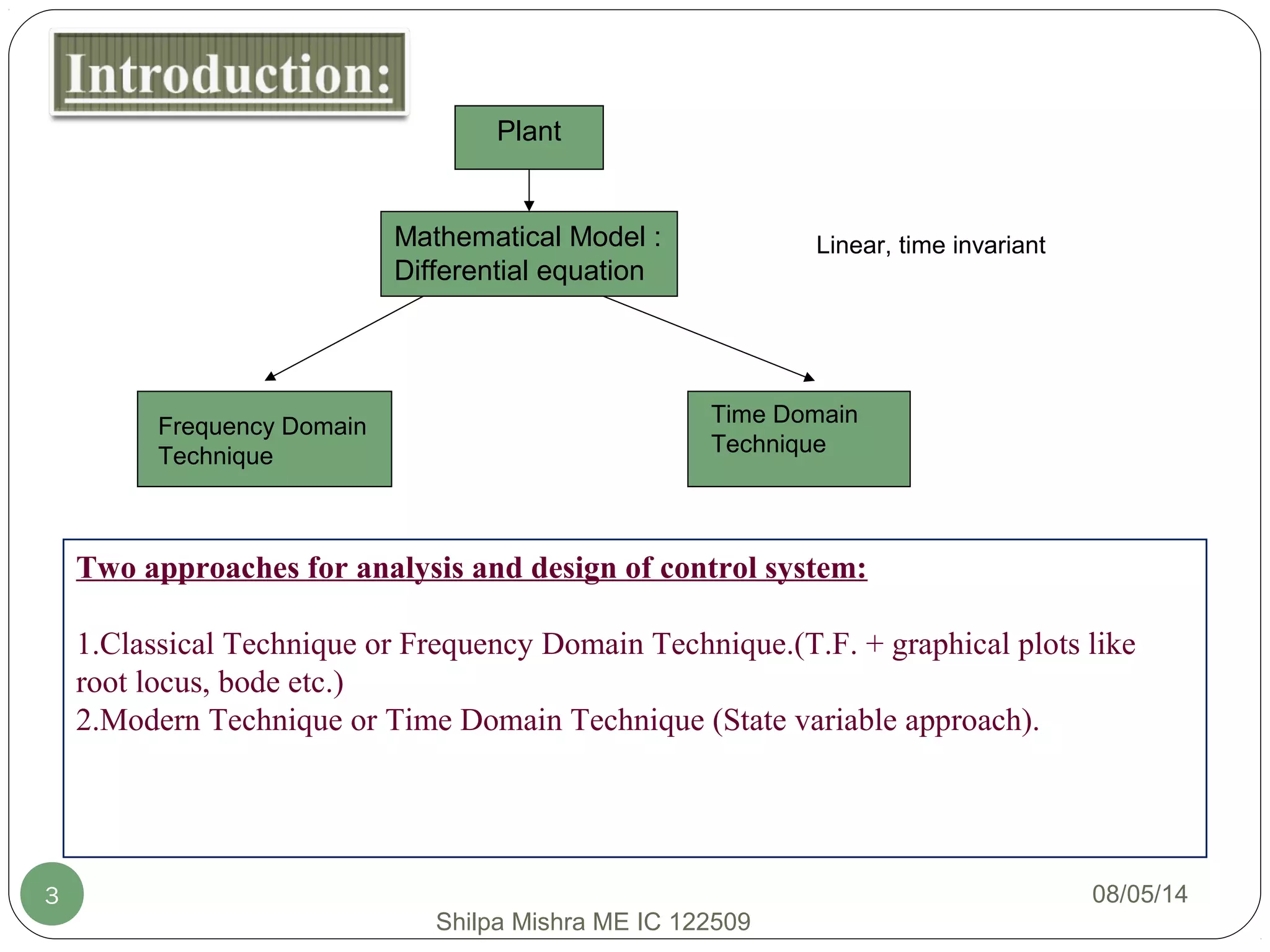 State space analysis, eign values and eign vectors | PPT