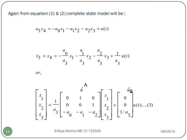 State space analysis, eign values and eign vectors