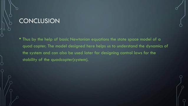 State Space Modelling Of A Quadcopter Ppt