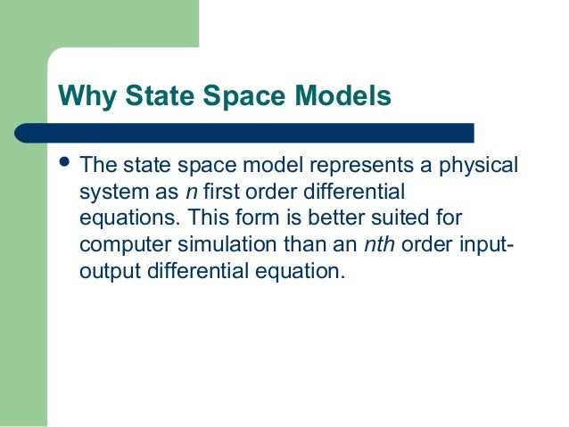 State space models