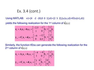 State Space Realizations_new.pptx | Physics | Science