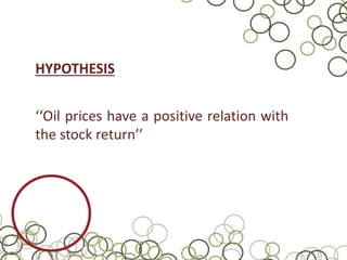 Descriptive & statistical study on Stock Market | PPTX