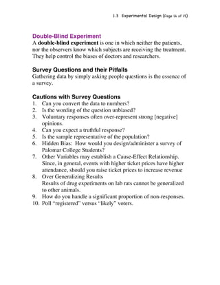 StatIstics module 1 | PDF