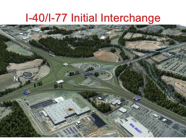 The Construction of the I-40/I-77 Interchange August 9, 2012