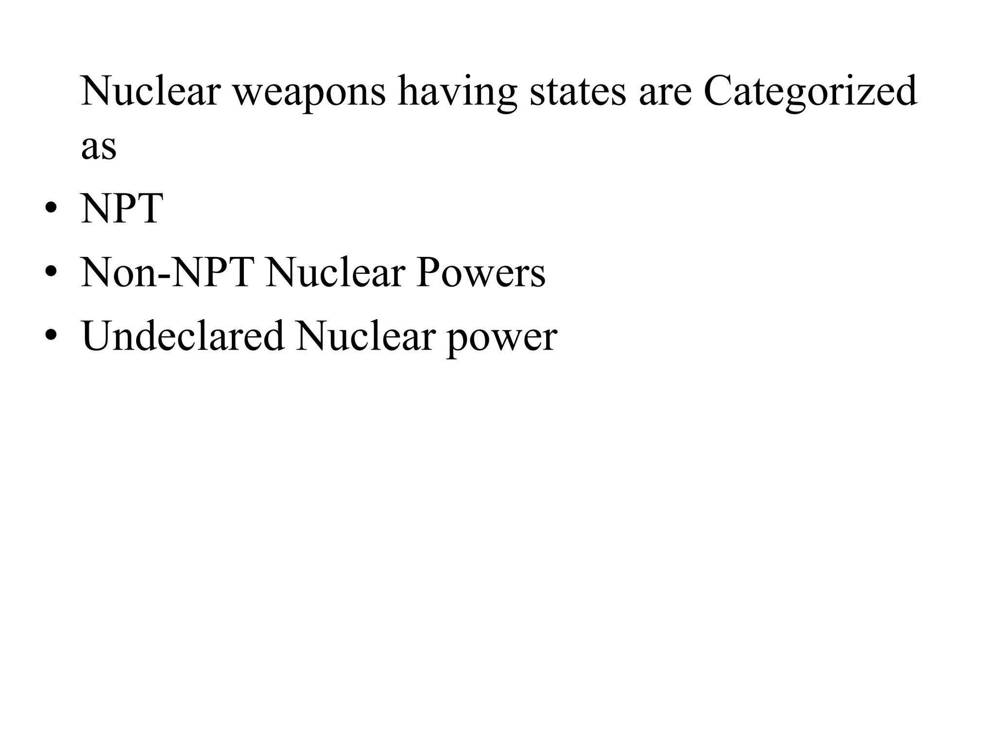 States with nuclear weapons | PPT