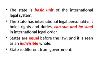 state system 2.pptx for public international law. | PPTX