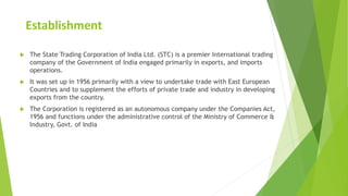State trading corporation | PPTX